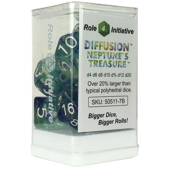Role 4 Initiative | Games | Diffusion Dice Set Of 7 Neptunes Treasure ...